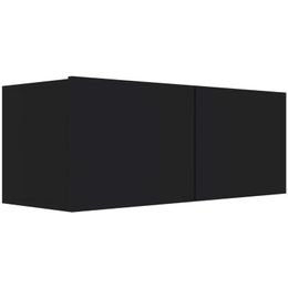 TV-Schrank Schwarz 80x30x30 cm Holzwerkstoff vidaXL