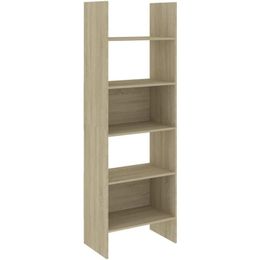 vidaXL - Bücherregal Sonoma-Eiche 60x35x180 cm Holzwerkstoff