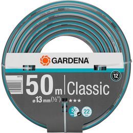 Gartenschlauch Gardena Classic Schlauch 13 mm (1/2) 50 m - Anthrazit, Orange, Grau, Türkis