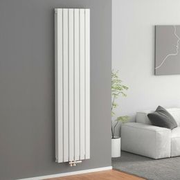 Meykoers Heizkörper Design Flachheizkörper 180x46cm Vertikal Doppelschicht Mittelanschluss 1670W - 1800x460mm Doppellagig Weiß Radiator