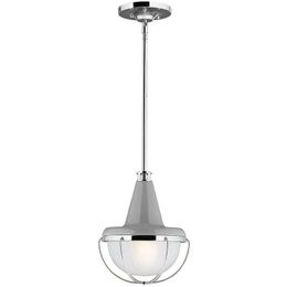 Elstead - 1 Lichtdecke Mini Anhänger poliert Nickel, grau, E27