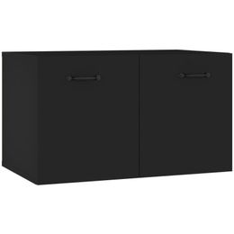 vidaXL - Wandschrank Schwarz 60x36,5x35 cm Holzwerkstoff