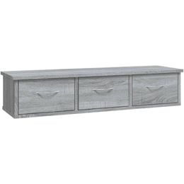 Wandschrank Grau Sonoma 88x26x18,5 cm Holzwerkstoff vidaXL