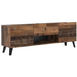 TV-Möbel mit 2 Türen und 1 Schublade Brighton 2 - L140 cm x 46,5 cm