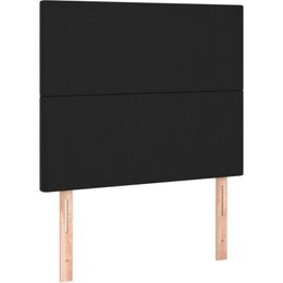 Led Kopfteil Schwarz 90x5x118/128 cm Kunstleder vidaXL