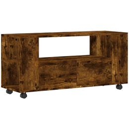 TV-Schrank Räuchereiche 102x34,5x43 cm Holzwerkstoff vidaXL