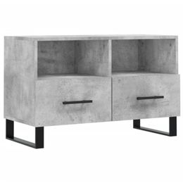 Jinlefu - TV-Schrank Betongrau 80x36x50 cm Holzwerkstoff vidaXL