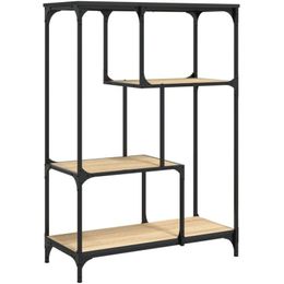 Bücherregal Sonoma-Eiche 81x36x115 cm Holzwerkstoff und Stahl vidaXL