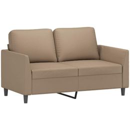 vidaXL - 2-Sitzer-Sofa Cappuccino-Braun 120 cm Kunstleder