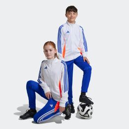 Trainingshose adidas Performance "TIRO24 TRPNT SY" Gr. 140, N-Gr, blau (lucid blue / app solar red white) Kinder Hosen