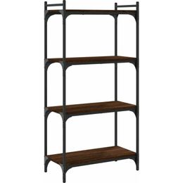 Bücherregal 4 Böden Braun Eiche-Optik 60x30x120cm Holzwerkstoff vidaXL