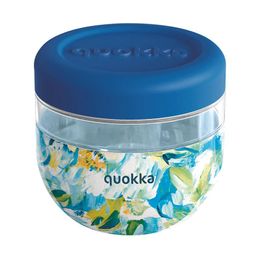 Quokka Bubble Food Jar - Lebensmittelbehälter / Lunchbox 770 ml (Blaue Pfingstrosen)