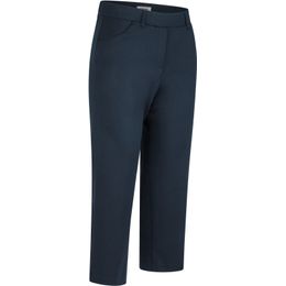 Culotte KjBRAND "Schlupfhose Susie in 7/8 Länge" Gr. 44, N-Gr, blau (marine) Damen Hosen ideal für kräftige Beine