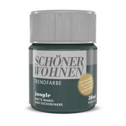 Schöner Wohnen Farbe Schöner Wohnen Farbe Trendfarbe 'Jungle' graugrün matt 50 ml