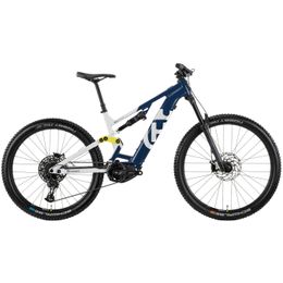 E-Bike HUSQVARNA E-BICYCLES "E-Mountainbike Cross MC2" Gr. 44, blau (blau, weiß), E-Bikes, 44cm, 29 Zoll (73,66cm), Pedelec, Elektrofahrrad für Herren, MTB, Bluetooth