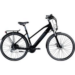 Zündapp E-Bike ZÜNDAPP "Z810" Gr. 50, schwarz (schwarz, grau), E-Bikes, 50cm, 28 Zoll (71,12cm), Pedelec, Elektrofahrrad für Damen