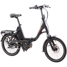 E-Bike Tretwerk "No Way" E-Bikes Gr. 45cm, 20 Zoll (50,80cm), schwarz Pedelec, Elektrofahrrad für Damen u. Herren