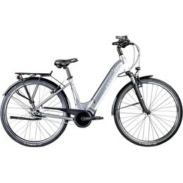 Zündapp E-Bike ZÜNDAPP "Z905" E-Bikes Gr. 45cm, 28 Zoll (71,12cm), grau (grau, weiß) Pedelec, Elektrofahrrad für Damen u. Herren