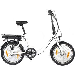 E-Bike Allegro "Compact SUV 3 Plus 374" E-Bikes Gr. 42cm, 20 Zoll (50,80cm), weiß Pedelec, Elektrofahrrad für Damen u. Herren