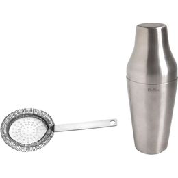 Pinti Inox Cocktail Shaker PINTINOX "Bar Professional" silberfarben (edelstahlfarben) inkl. Barsieb, spülmaschinengeeignet