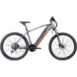 Zündapp E-Bike ZÜNDAPP "Z808" E-Bikes Gr. 48cm, 27,5 Zoll (69,85cm), schwarz (rot, schwarz) Pedelec, Elektrofahrrad für Damen u. Herren, MTB