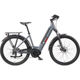 E-Bike Telefunken "SUV500" E-Bikes Gr. 48, 27,5 Zoll (69,85cm), grau Pedelec, Elektrofahrrad für Damen u. Herren