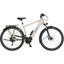 FISCHER BIKE FISCHER Fahrrad E-Bike "VIATOR 7.0i Herren 55", 10 Gang, Shimano, Deore, Mittelmotor 250 W, (mit Faltschloss), Pedelec, Elektrofahrrad für Damen u. Herren