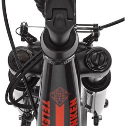 E-Bike Telefunken "Multitalent RC657" Gr. 49, grau (anthrazit), E-Bikes, 49cm, 28 Zoll (71,12cm), Pedelec, Elektrofahrrad für Damen u. Herren