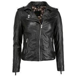 Lederjacke Mustang "31020252", Damen, Gr. M, schwarz, Obermaterial: 100% Lammleder / Futter: 100% Baumwolle / Ärmelfutter: 100% Polyester, Jacken