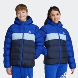 Winterjacke adidas Sportswear "J SD JKT" Gr. 176, blau (semi lucid blau, clear sky, legend ink), Kinder, Obermaterial: 100% Polyester. Futter: 100% Polyester. Füllung: 100% Polyester, Jacken