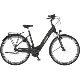 FISCHER BIKE E-Bike FISCHER FAHRRAD "CITA 2.2I 522" Gr. 50, schwarz (schwarz matt), E-Bikes, 50cm, 28 Zoll (71,12cm), Pedelec, Elektrofahrrad für Damen u. Herren