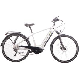 E-Bike SAXONETTE "Quantum Sport Diamand" E-Bikes Gr. 48cm, 28 Zoll (71,12cm), silberfarben Pedelec, Elektrofahrrad für Damen u. Herren