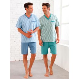 King´S Club Shorty KINGS CLUB Gr. 44/46, bunt (mint + blau) Herren Homewear-Sets