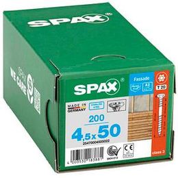 Spax® Fassadenschrauben T20 Linsensenkkopf A2 4,5 mm x 50 mm, 200 St.