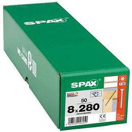 Spax® Holzbauschrauben T40 Senkkopf WIROX 8 mm x 280 mm, 50 St.