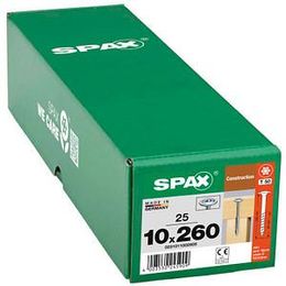 Spax® Holzbauschrauben T40 Tellerkopf WIROX 10 mm x 260 mm, 25 St.