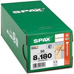 Spax® Holzbauschrauben T40 Zylinderkopf WIROX 8 mm x 180 mm, 50 St.