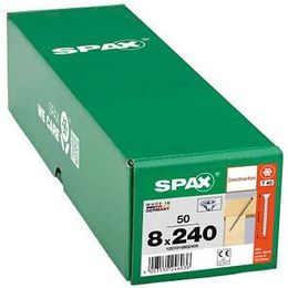 Spax® Holzbauschrauben T40 Senkkopf WIROX 8 mm x 240 mm, 50 St.