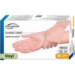 HYGONORM unisex Einmalhandschuhe CLASSIC LIGHT weiß Größe M 100 St.