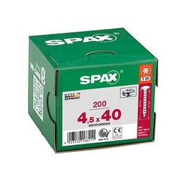 Spax® Universalschrauben T20 Halbrundkopf WIROX 40mm x 4,5 mm, 200 St.