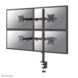 Neomounts Monitor-Halterung FPMA-D550D4BLACK schwarz für 4 Monitore, Tischklemme, Tischbohrung