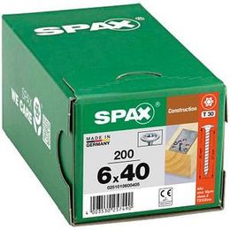 Spax® Holzbauschrauben T30 Tellerkopf WIROX 6 mm x 40 mm, 200 St.