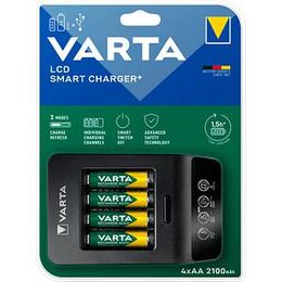 Varta LCD SMART CHARGER+ Akku-Ladegerät inkl. Akkus