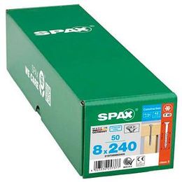 Spax® Universalschrauben T40 Senkkopf Edelstahl A2 8 mm x 240 mm, 50 St.