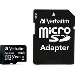 Verbatim Speicherkarte microSDHC-Card Premium 16 GB