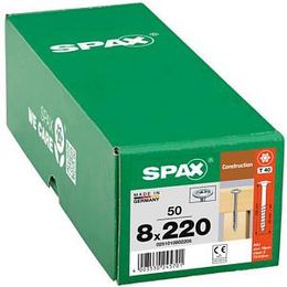 Spax® Holzbauschrauben T40 Tellerkopf WIROX 8 mm x 220 mm, 50 St.