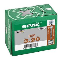 Spax® Rückwandschrauben T10 Flachkopf WIROX 3 mm x 20 mm, 300 St.