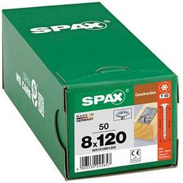 Spax® Holzbauschrauben T40 Tellerkopf WIROX 8 mm x 120 mm, 50 St.