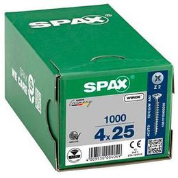 Spax® Universalschrauben Z2 Senkkopf WIROX 4 mm x 25 mm, 1000 St.