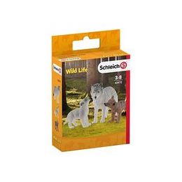 Schleich® Wild Life 42472 Wolfsmutter mit Welpen Spielfiguren-Set